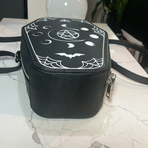 MAD Engine | Bags | Mad Engine Halloween Coffin Crossbody Blackwhite ...